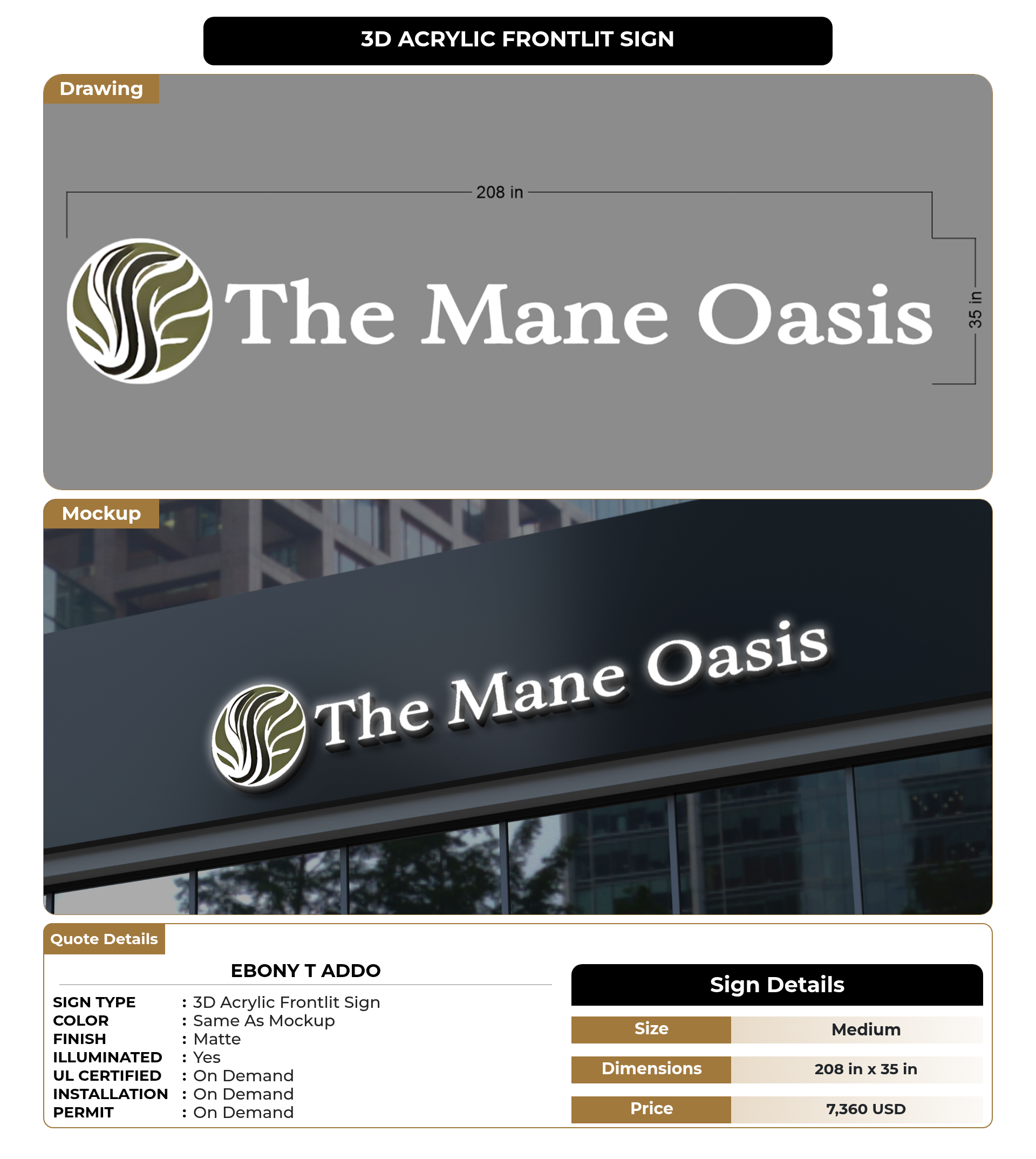 CUSTOM MOCKUP SIGN FOR Ebony T Addo – Signize