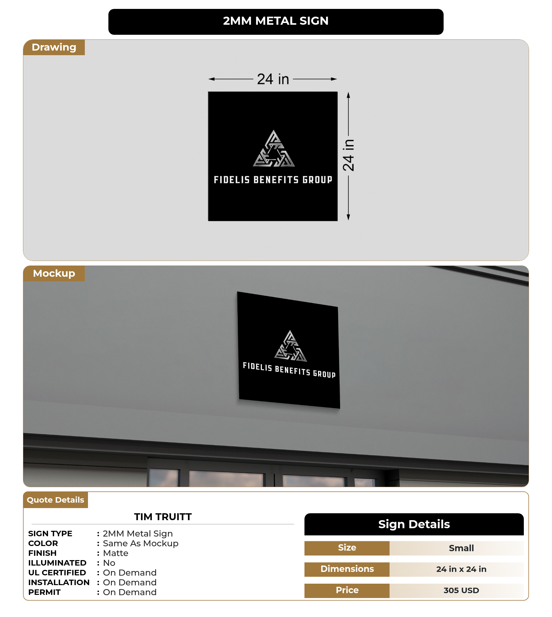 CUSTOM MOCKUP SIGN FOR Tim Truitt – Signize
