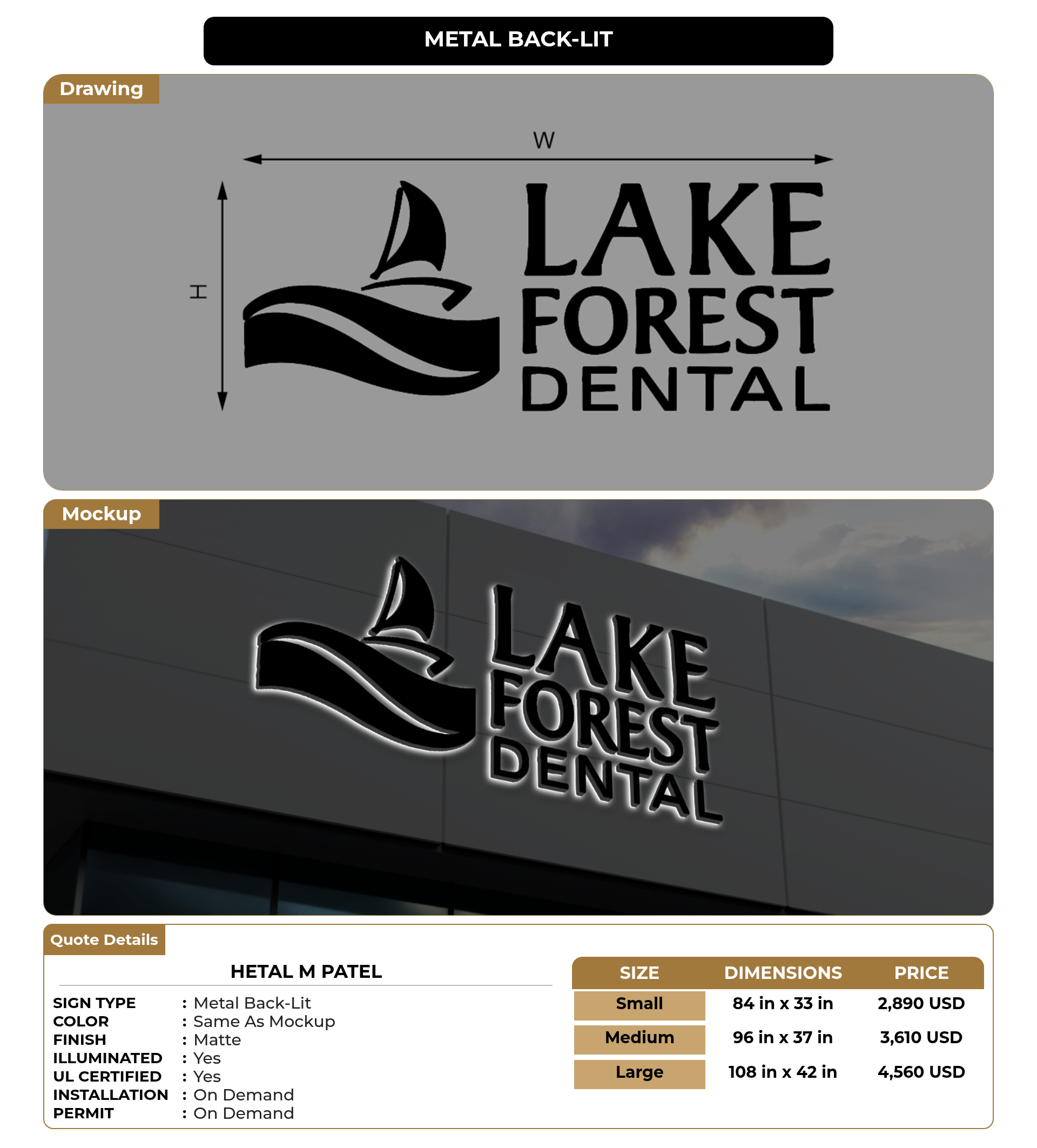 CUSTOM MOCKUP SIGN FOR HETAL M PATEL – Signize