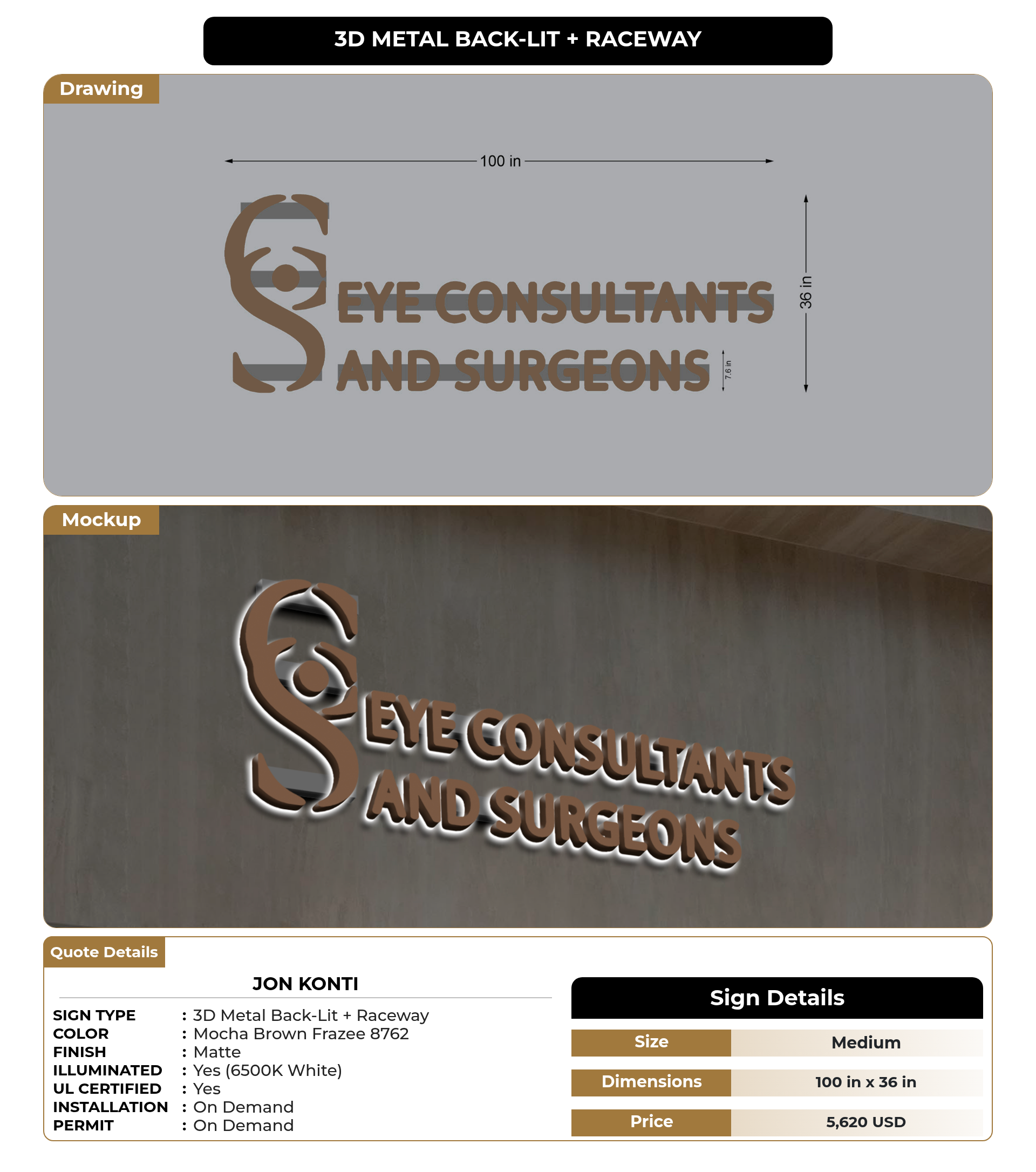 CUSTOM MOCKUP SIGN FOR Jon konti – Signize