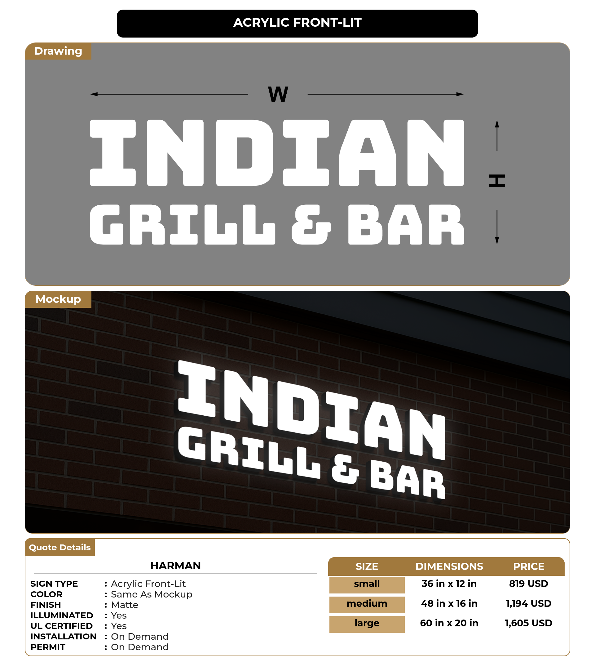 CUSTOM MOCKUP SIGN FOR Harman – Signize