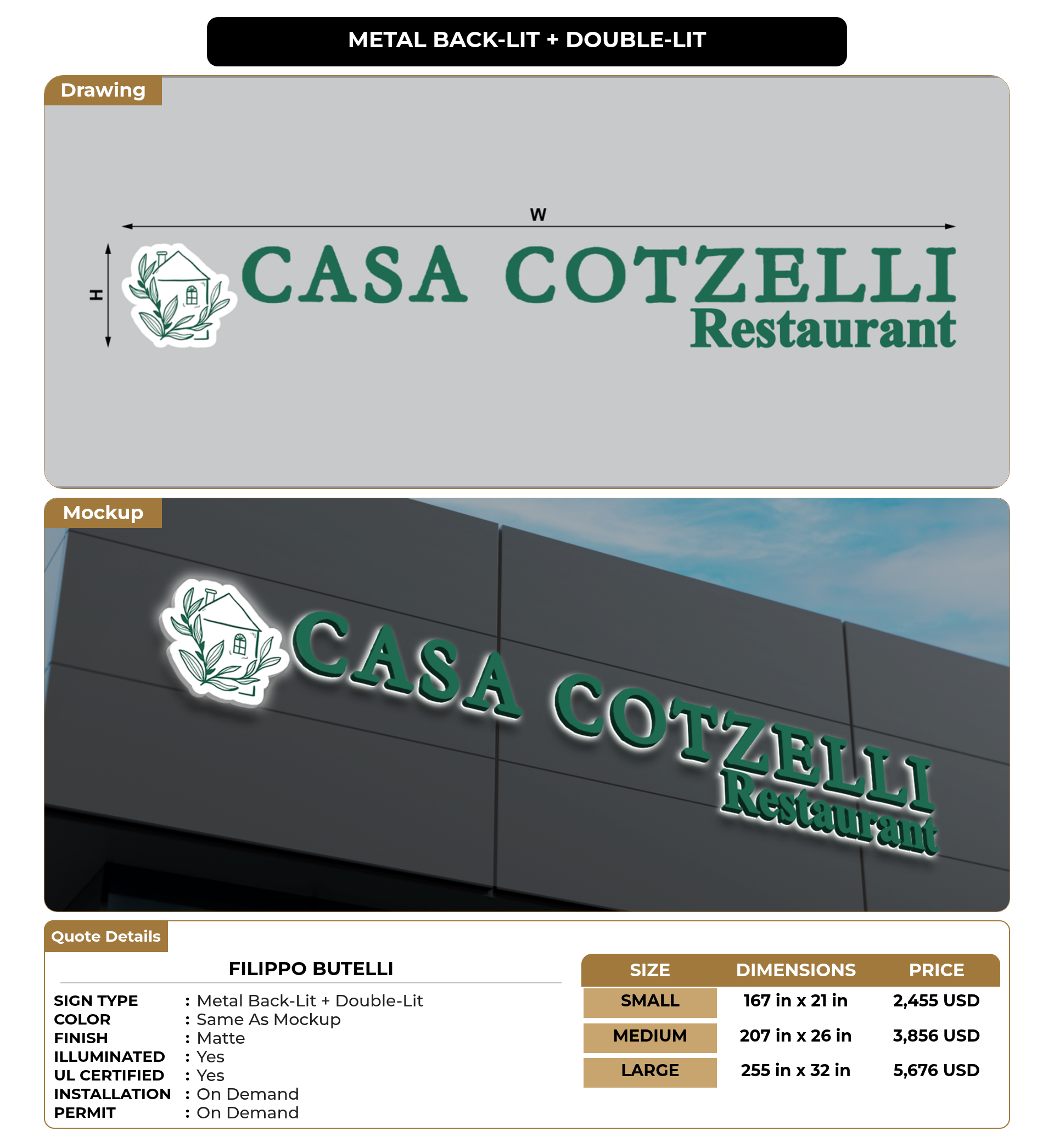CUSTOM MOCKUP SIGN FOR filippo butelli – Signize