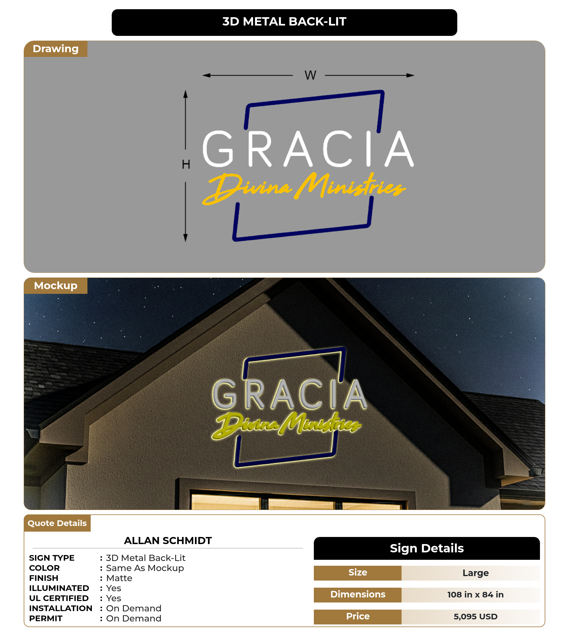 CUSTOM MOCKUP SIGN FOR Allan Schmidt – Signize