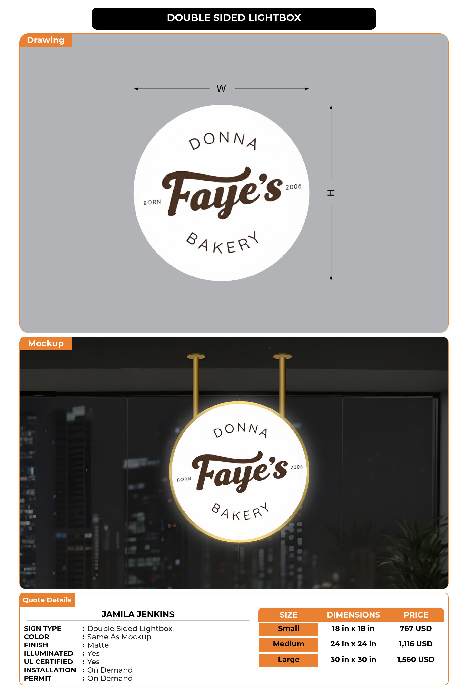 CUSTOM MOCKUP SIGN FOR Jamila Jenkins – Signize